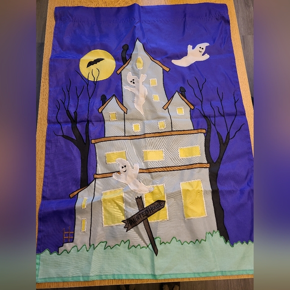Other | Spooky Halloween Haunted House Garden Yard Flag | Poshmark